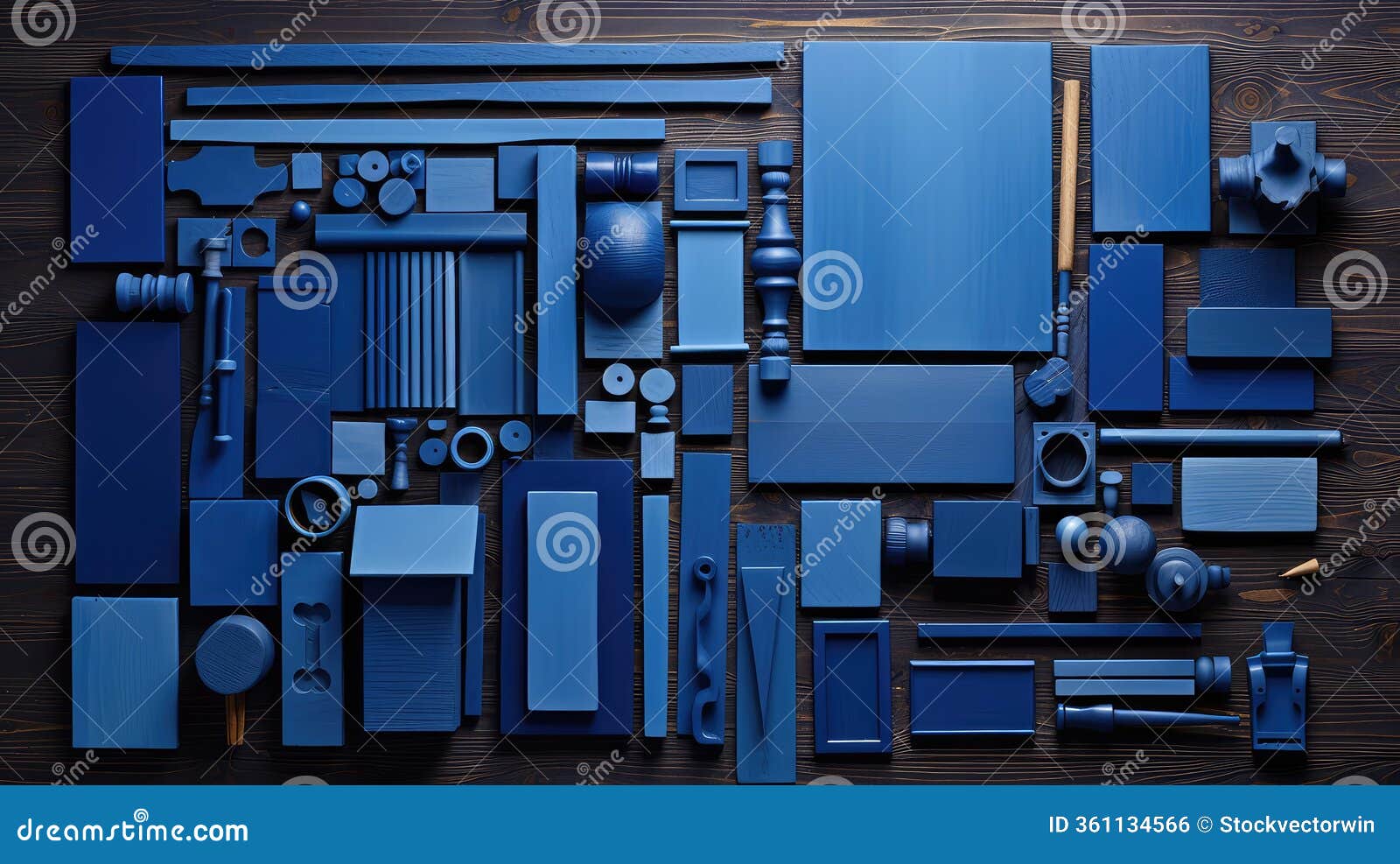 Objects On Wood Background. Royalty-Free Stock Photo | CartoonDealer ...