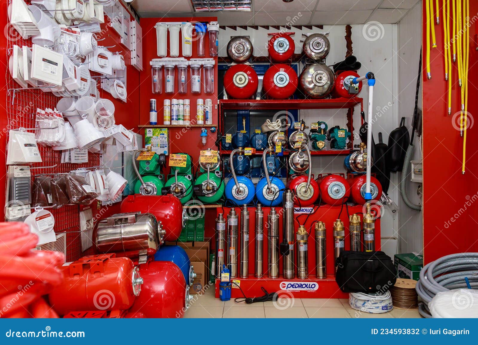 Objects for the Boiler Room. Background with Selective Focus ...