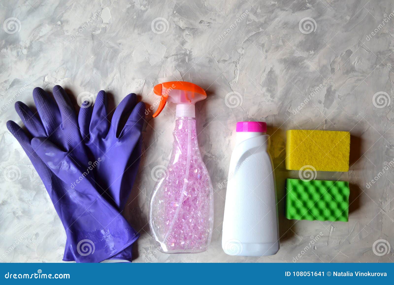 The Objects for Clean Up Home. Tools for Homework. Stock Image - Image ...