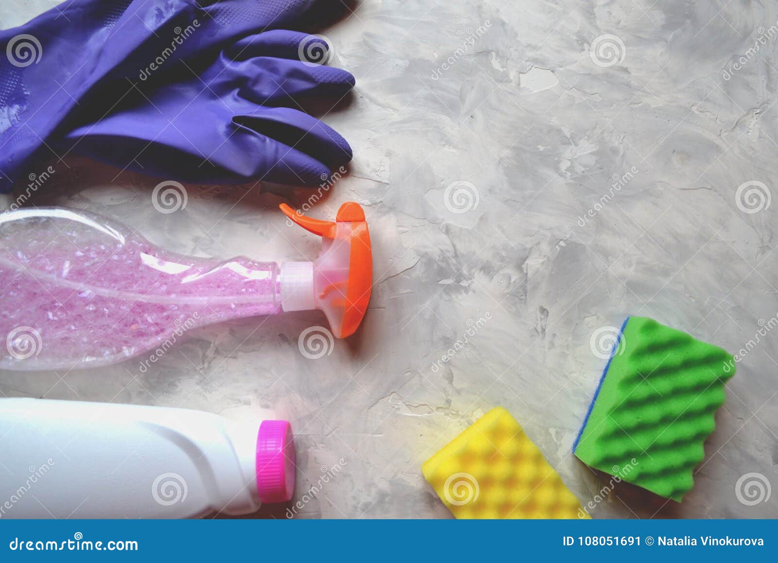 The Objects for Clean Up Home. Tools for Homework. Stock Image - Image ...