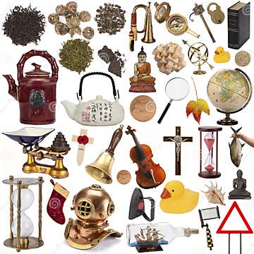 Objects for Cut Out - Isolated Stock Photo - Image of bugle, fish: 32688344