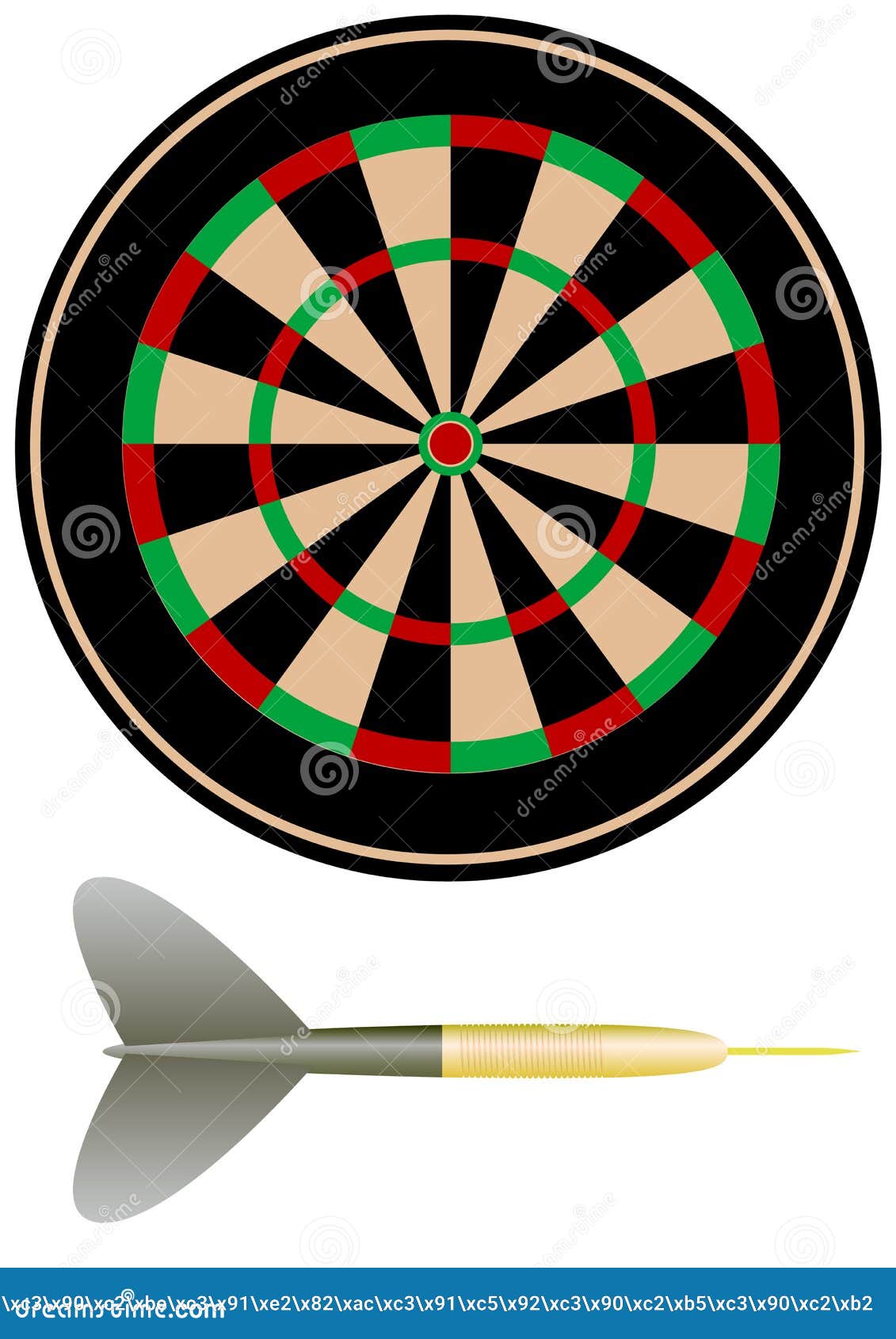Objects for darts stock vector. Illustration of target - 12398176