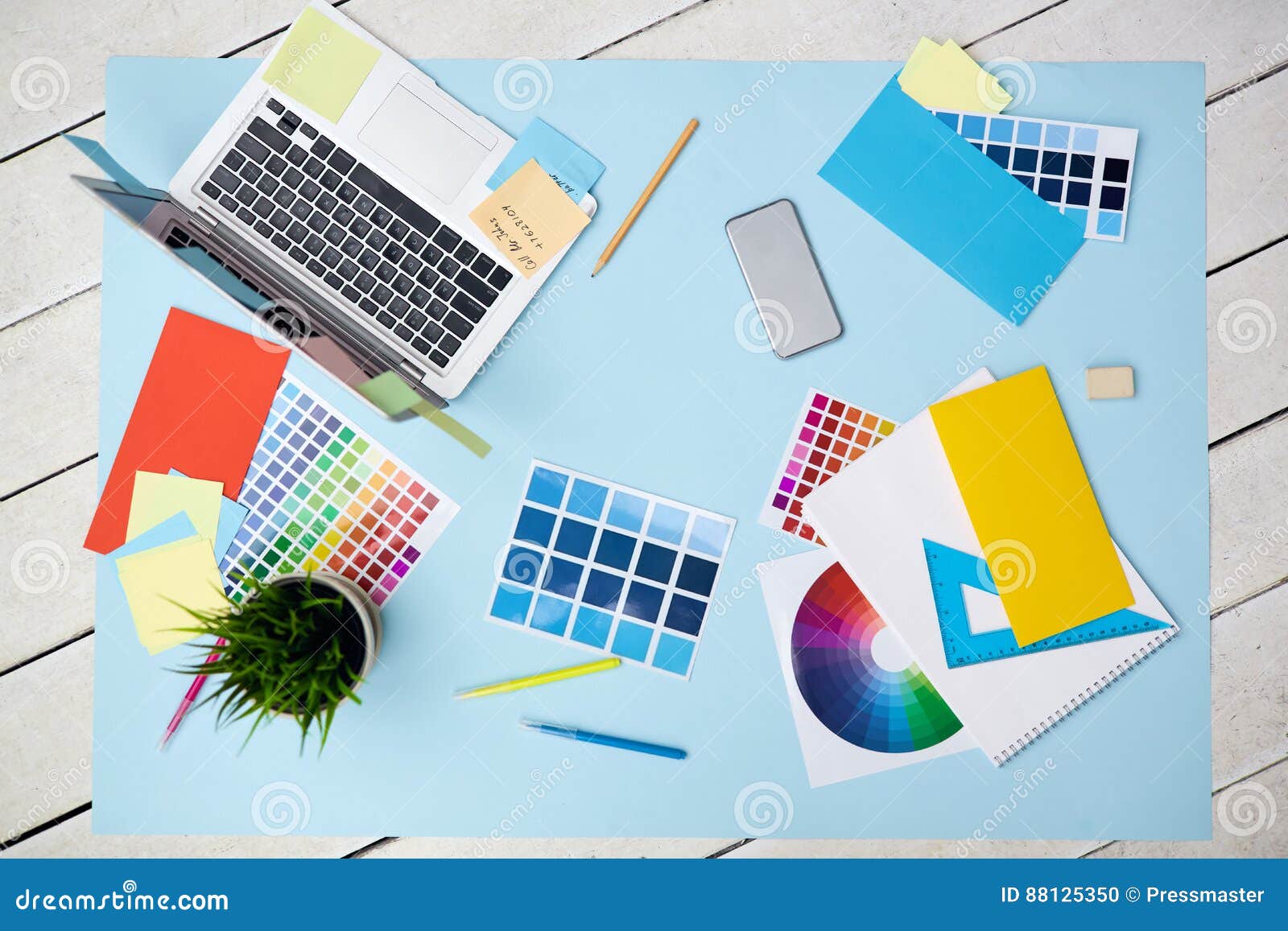 Objects for designing stock photo. Image of gadget, pencil - 88125350