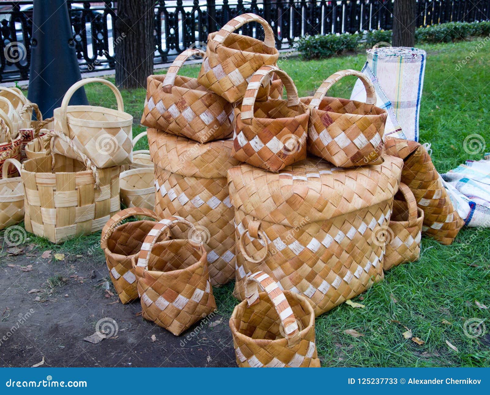 Objects of folk crafts. stock image. Image of crafts - 125237733