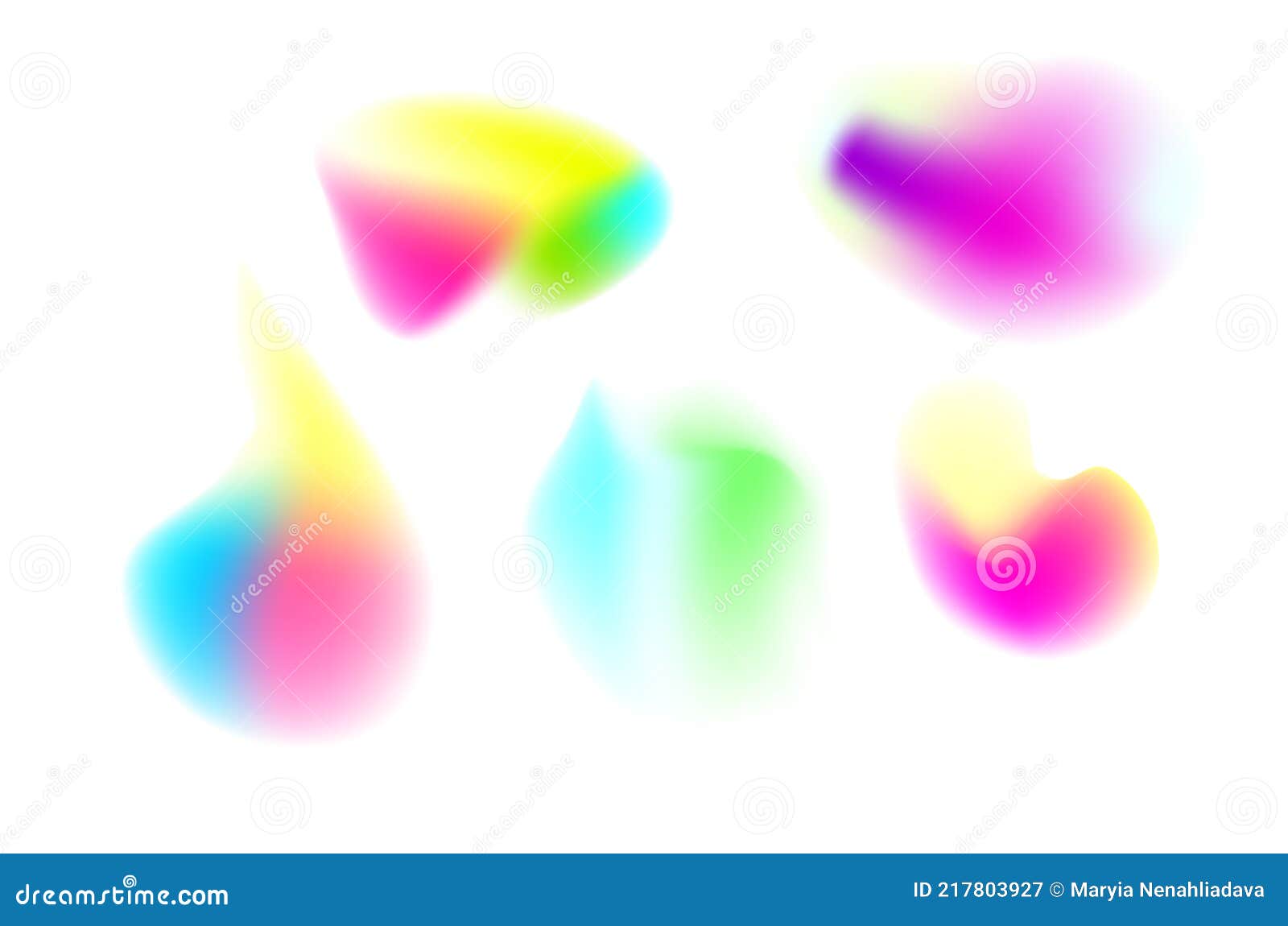 Objects with a Gradient. Vector Illustration Stock Vector ...