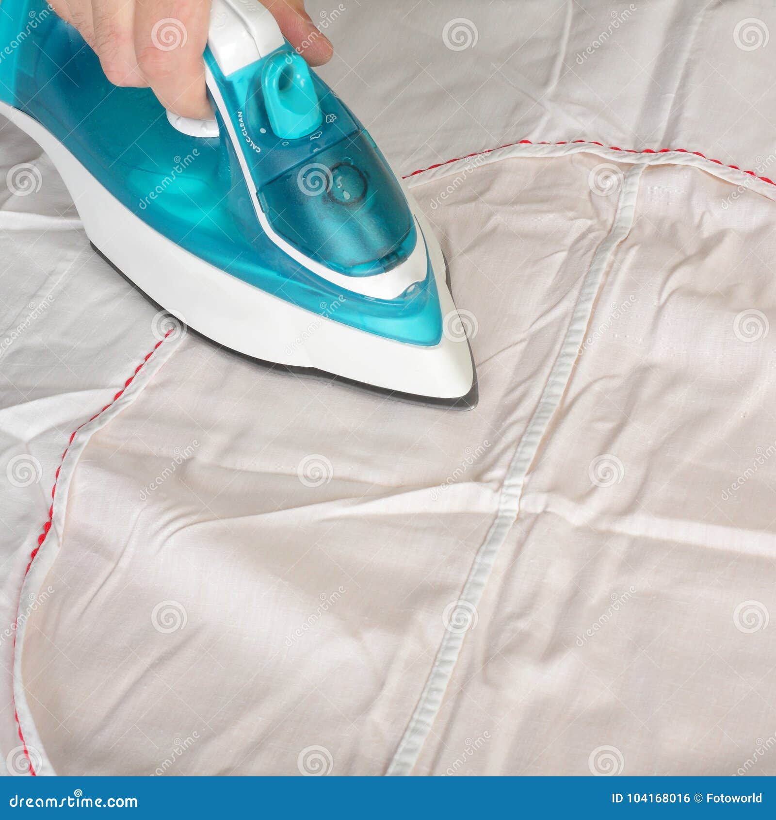 Objects Hands Action - Hand Ironing by the Electric Iron Stock Photo ...