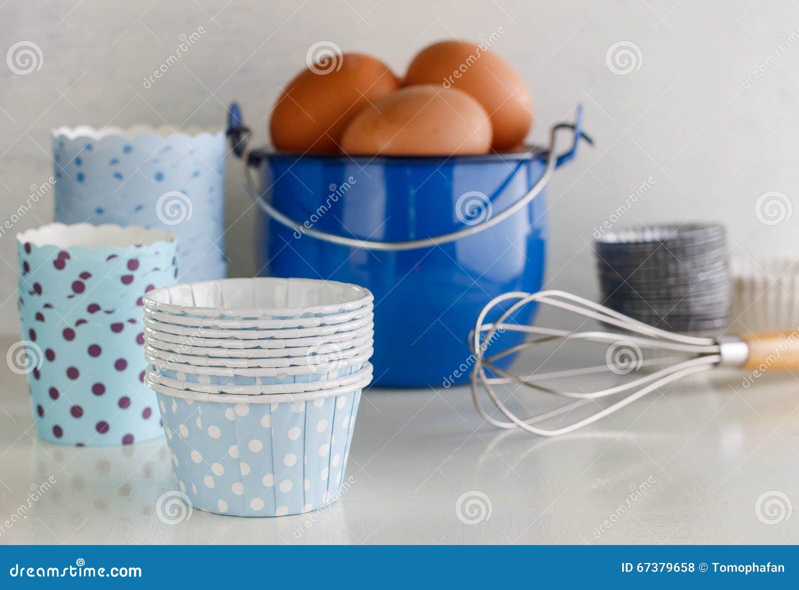 Objects for Homemade Baking Stock Photo - Image of blue, bakery: 67379658