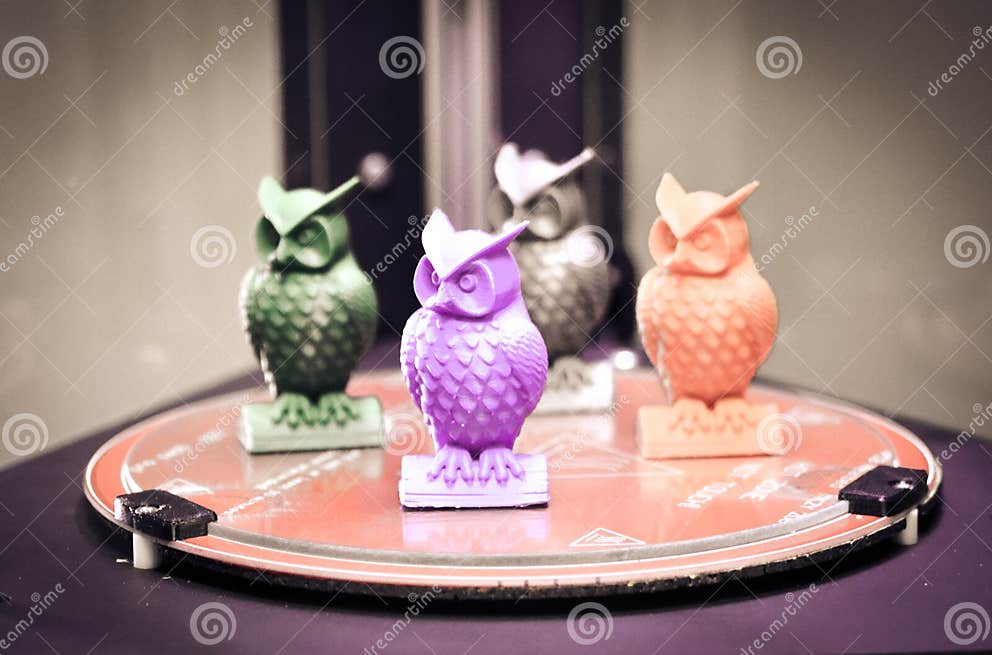 Objects are Inside the Three-axis 3d Printer on Which they Were Created ...