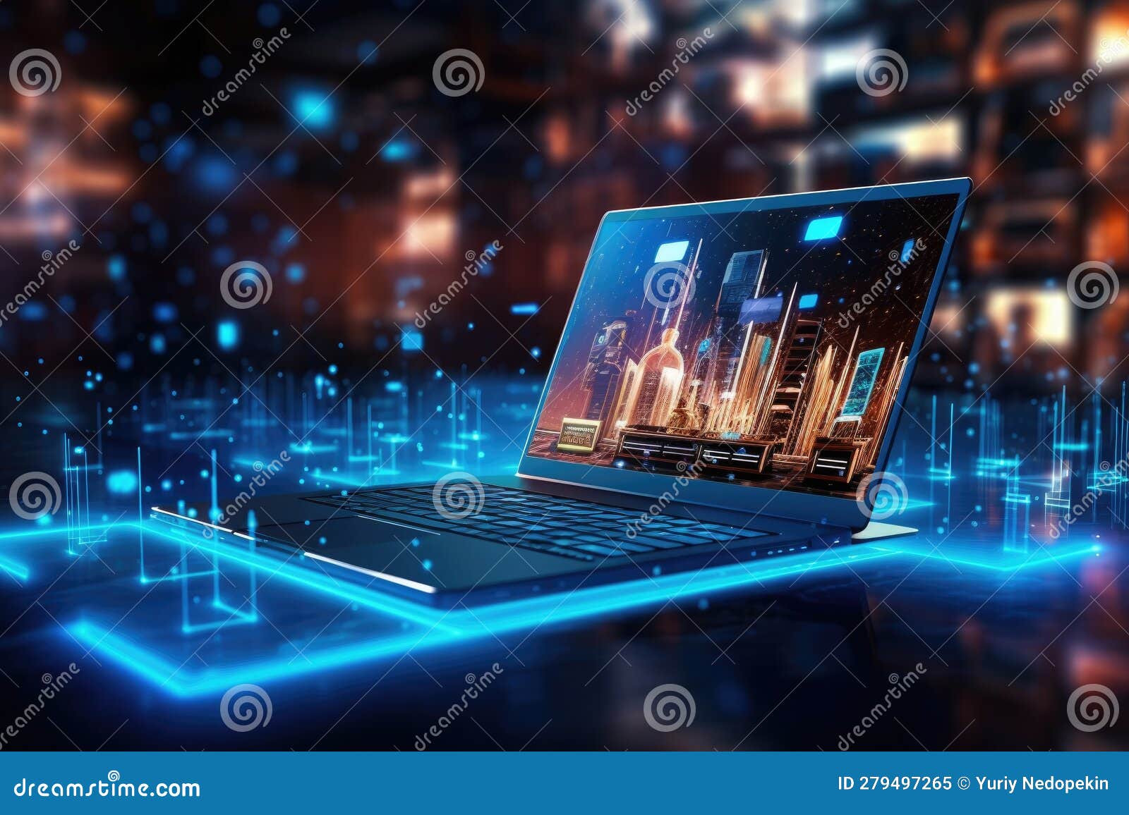 Objects on a Laptop Screen Magically Transforming into Tangible Items ...