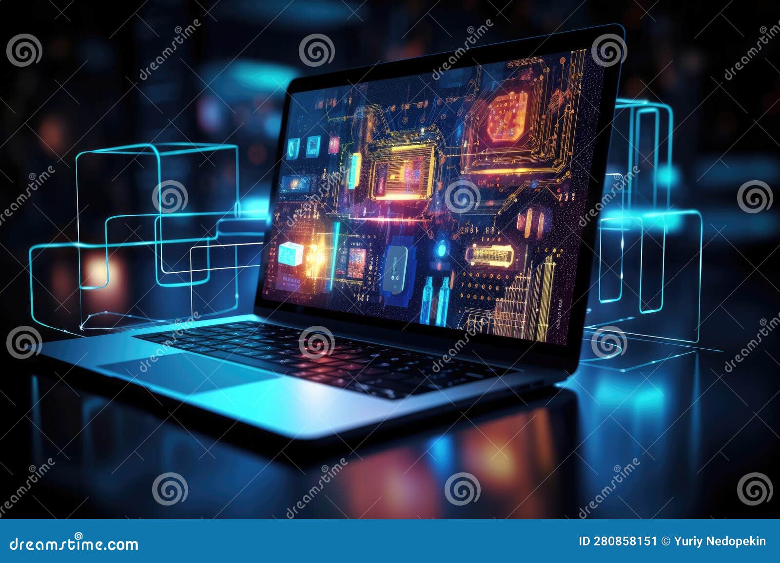 Objects on a Laptop Screen Magically Transforming into Tangible Items ...