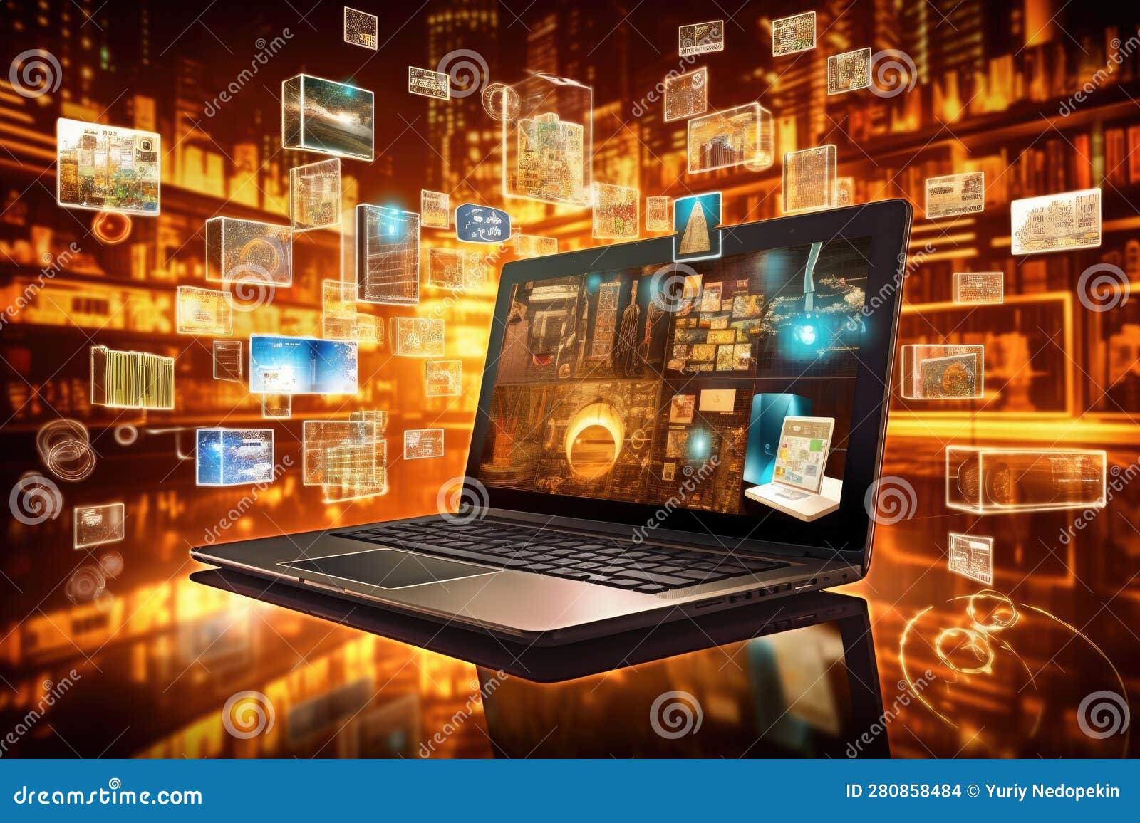 Objects on a Laptop Screen Magically Transforming into Tangible Items ...