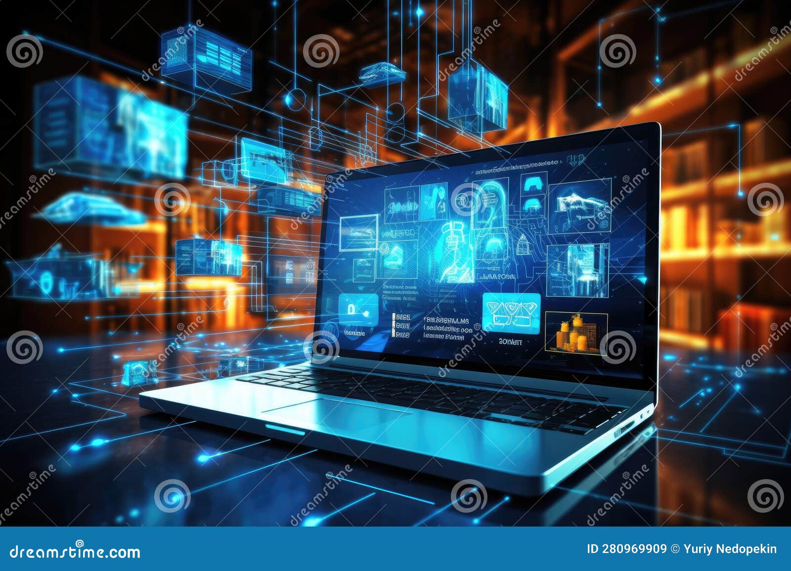 Objects on a Laptop Screen Magically Transforming into Tangible Items ...