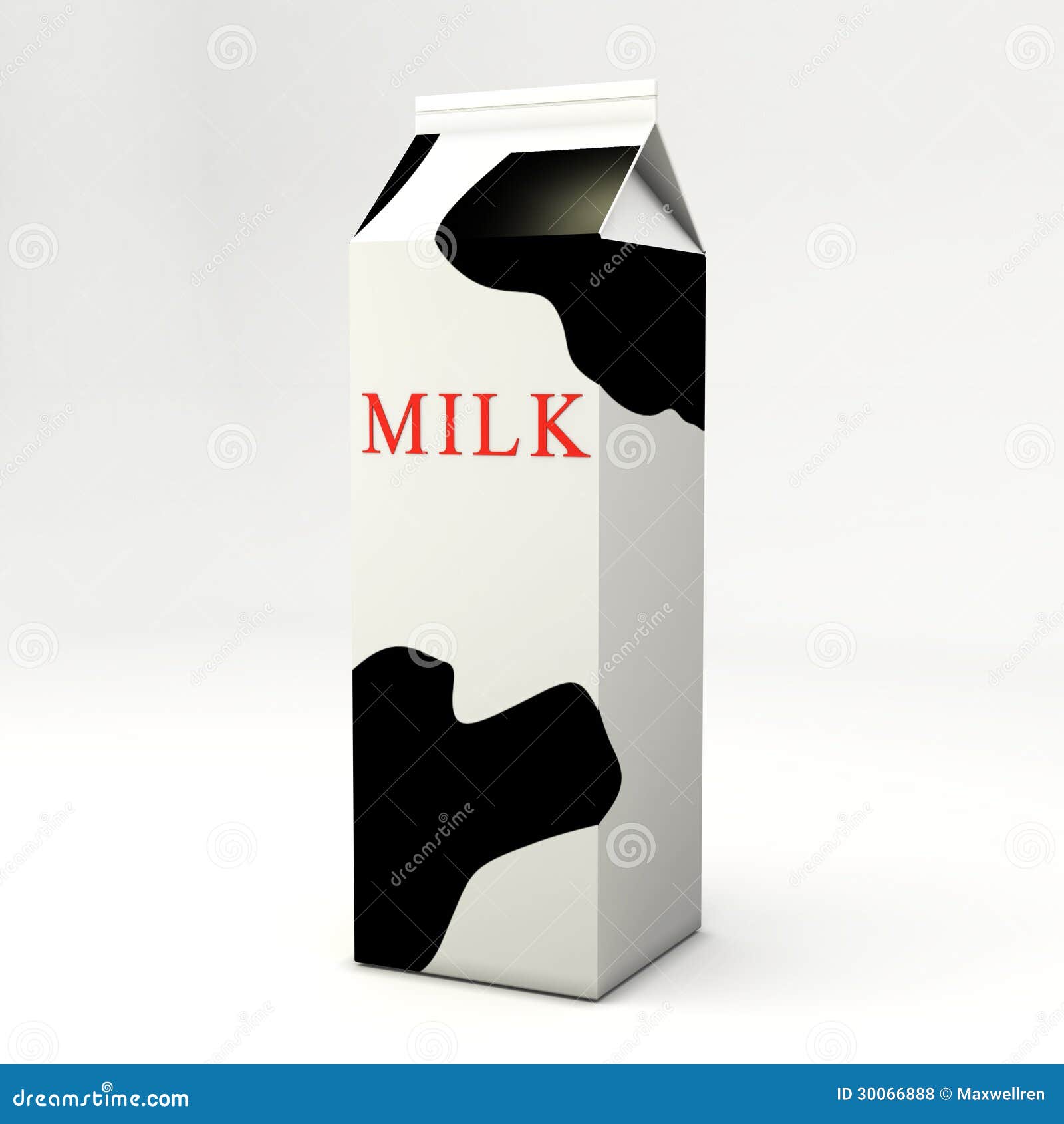 Packing for Milk on a White Stock Illustration - Illustration of ...