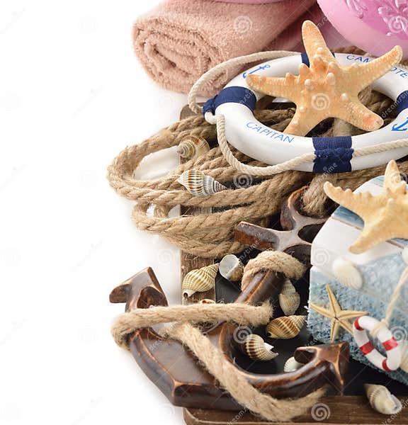 Objects Maritime Decoration Stock Image - Image of vacation, rope: 70683347