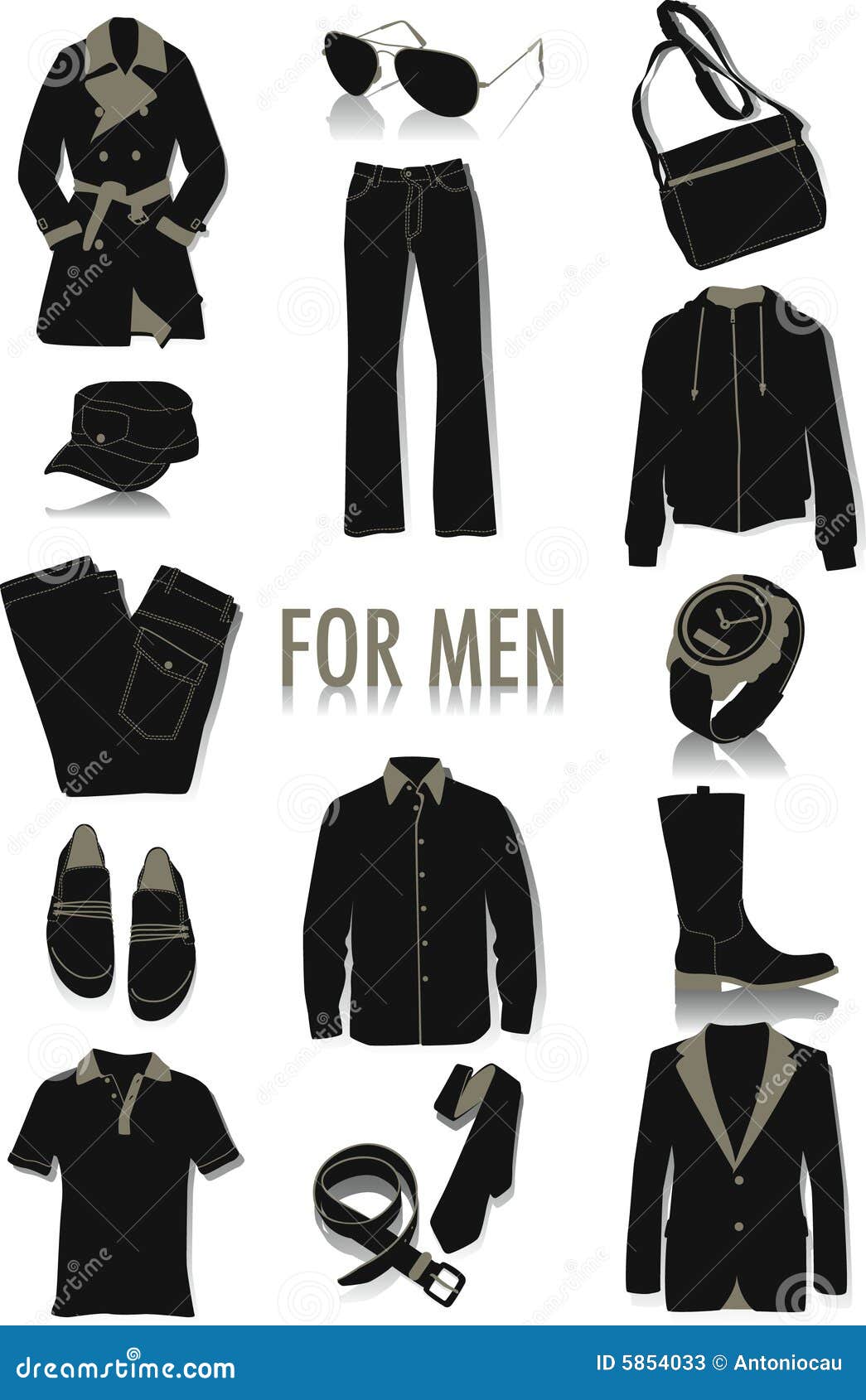 Objects Men Silhouettes Stock Illustrations – 236 Objects Men ...