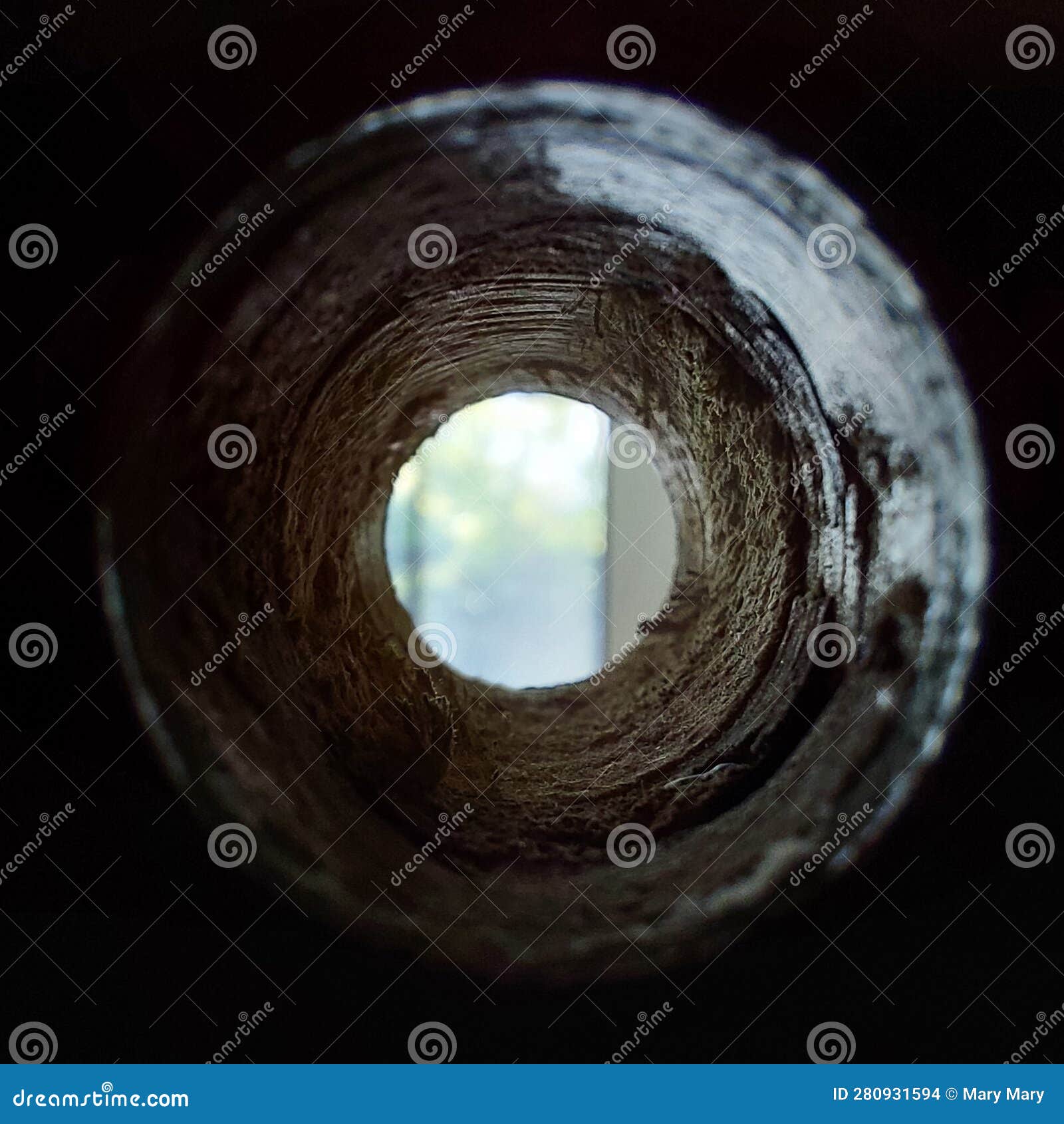 Objects that are Not Clearly Seen through the Door Opening Stock Photo ...
