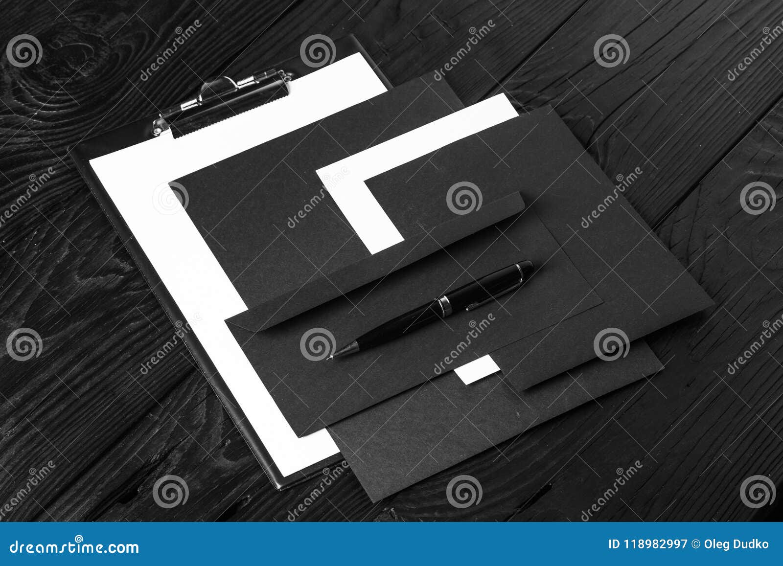 Set of Variety Blank Office Objects,black and Stock Image - Image of ...