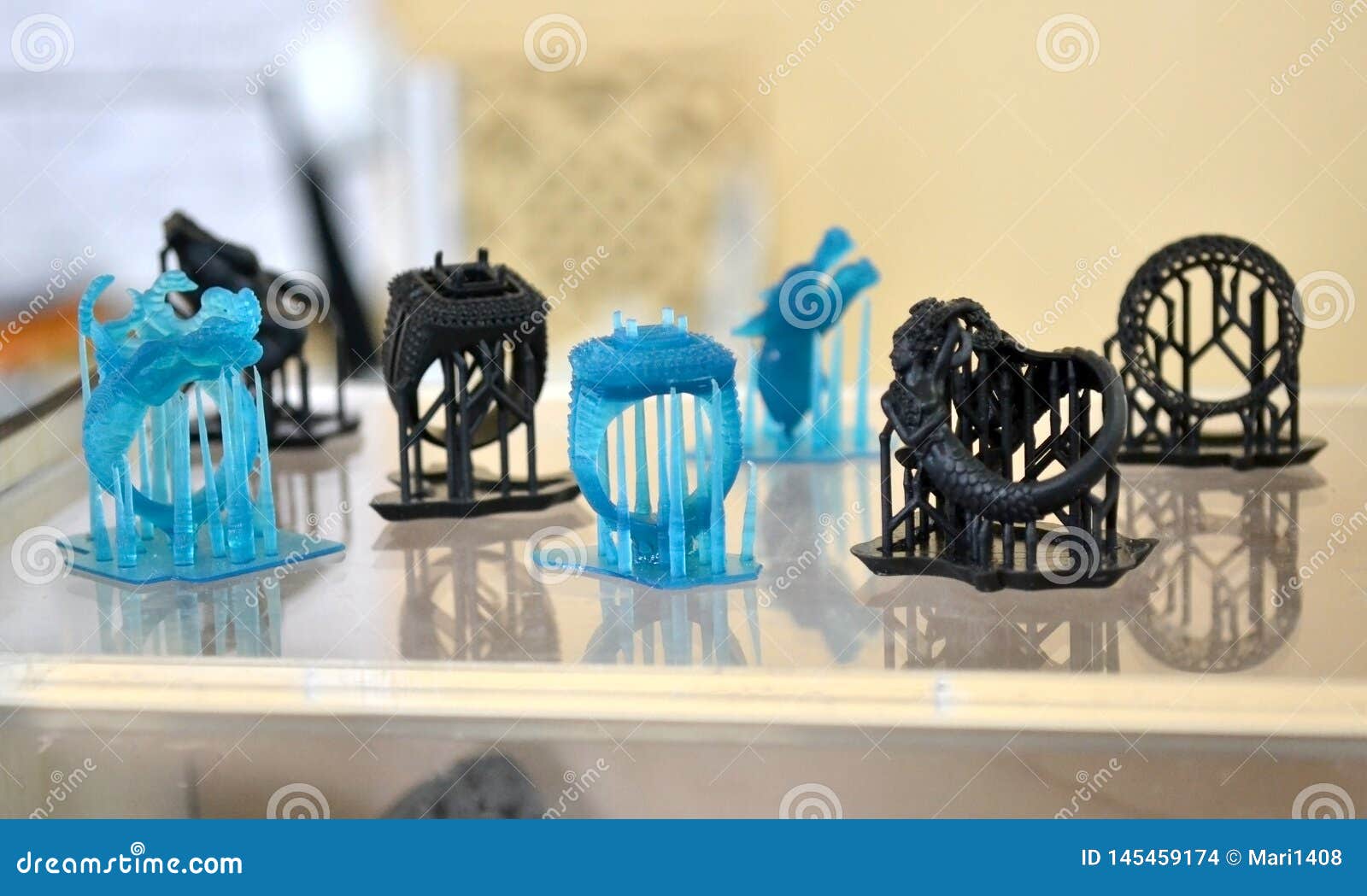 Objects Photopolymer Printed on a 3d Printer. Stock Photo - Image of ...