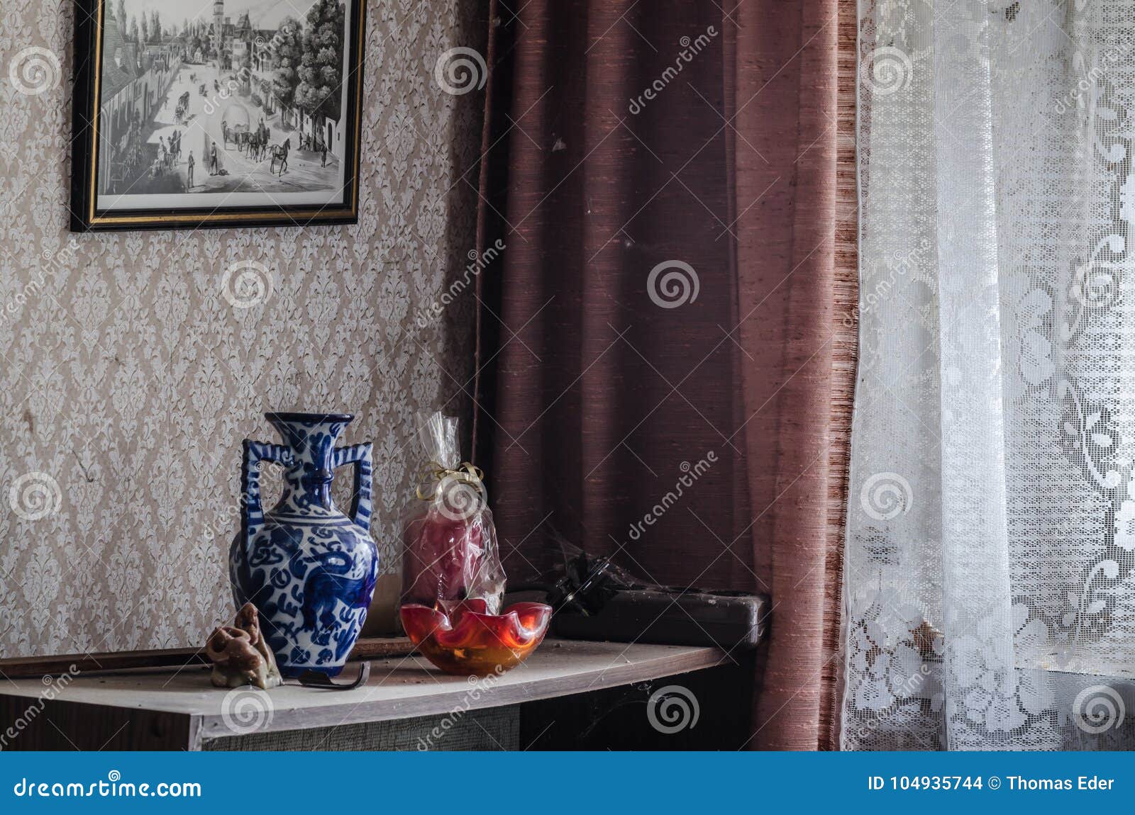 Objects and Picture in Old House Editorial Stock Image - Image of ...