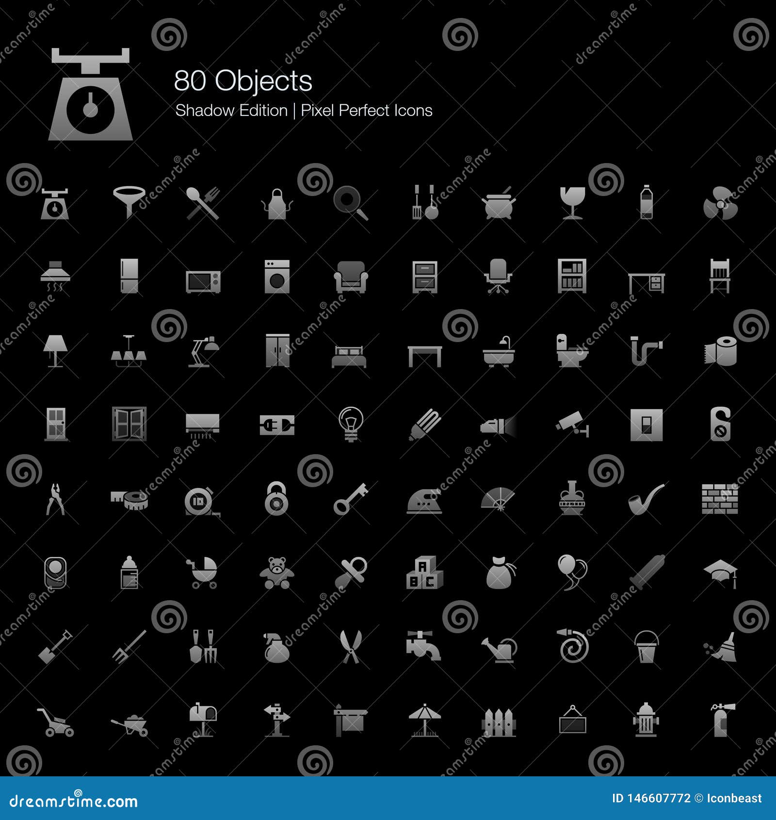 Set Icons With Shadow. Human Immune System Vector Illustration ...