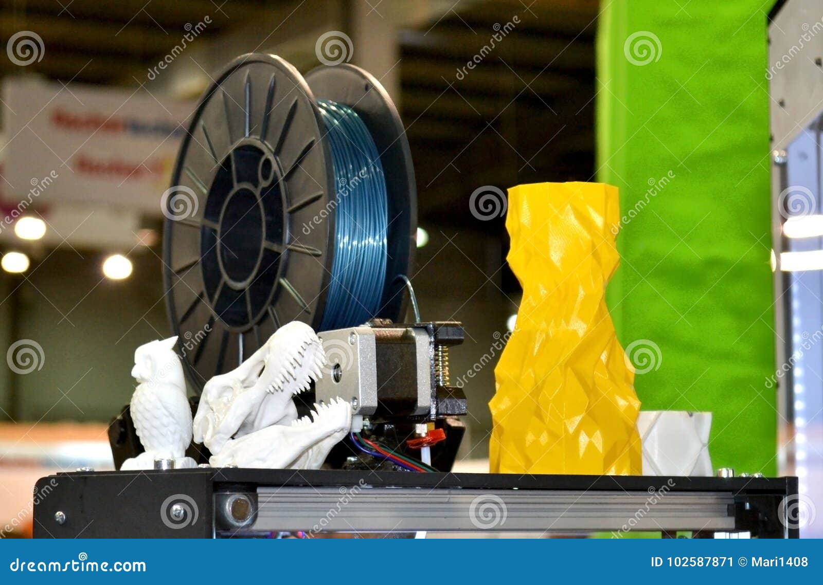 Objects Printed by 3d Printer Stock Image - Image of creating, polymer ...