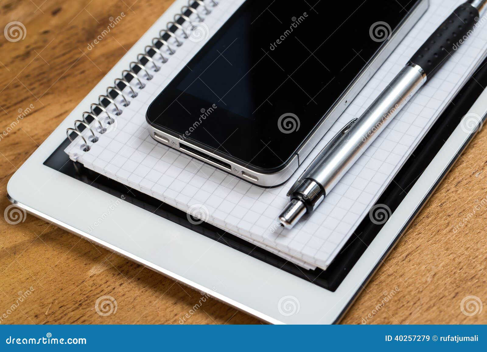 Objects on the table stock image. Image of objects, device - 40257279