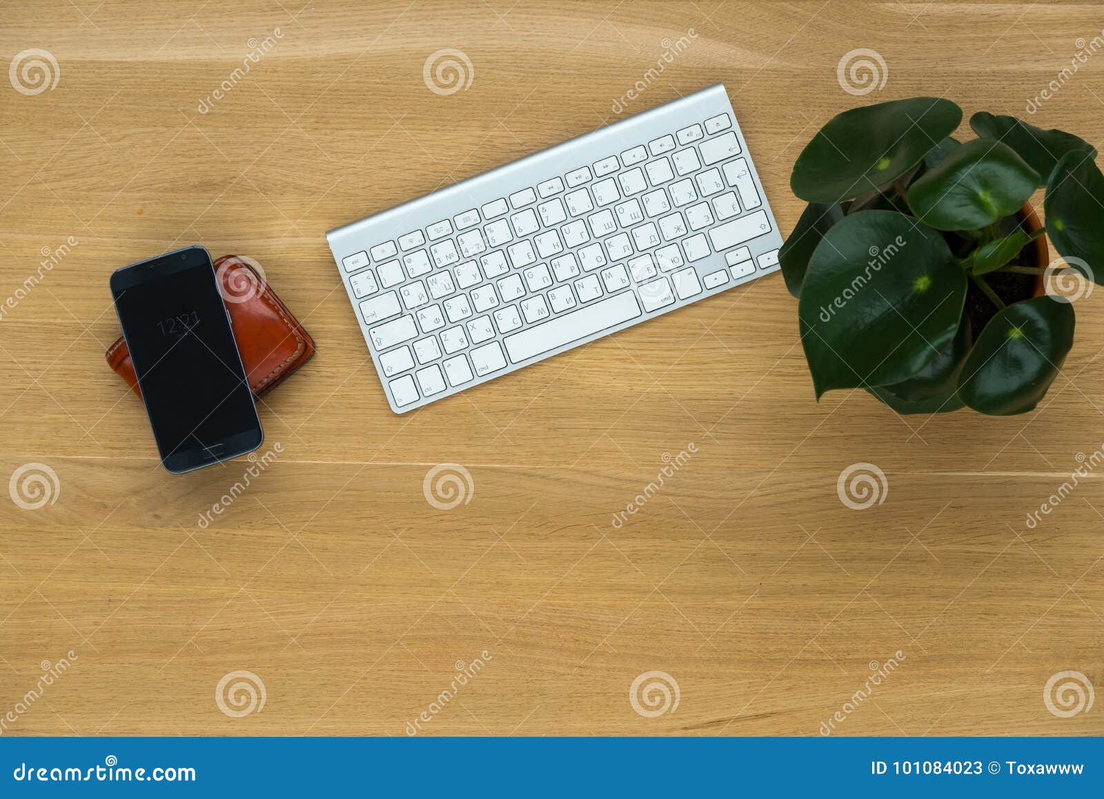 Objects on the Table, Top View. Stock Image - Image of design ...
