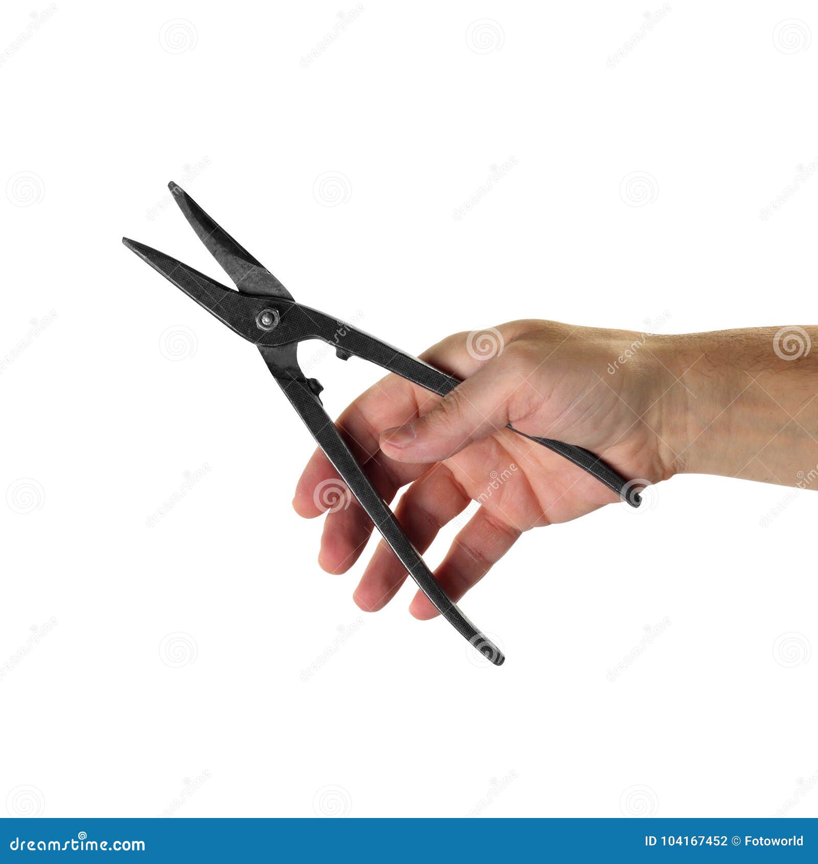 Objects Tool Hands Action - Hand Scissors for Cutting Metal Work Stock ...