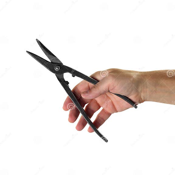 Objects Tool Hands Action - Hand Scissors for Cutting Metal Work Stock ...