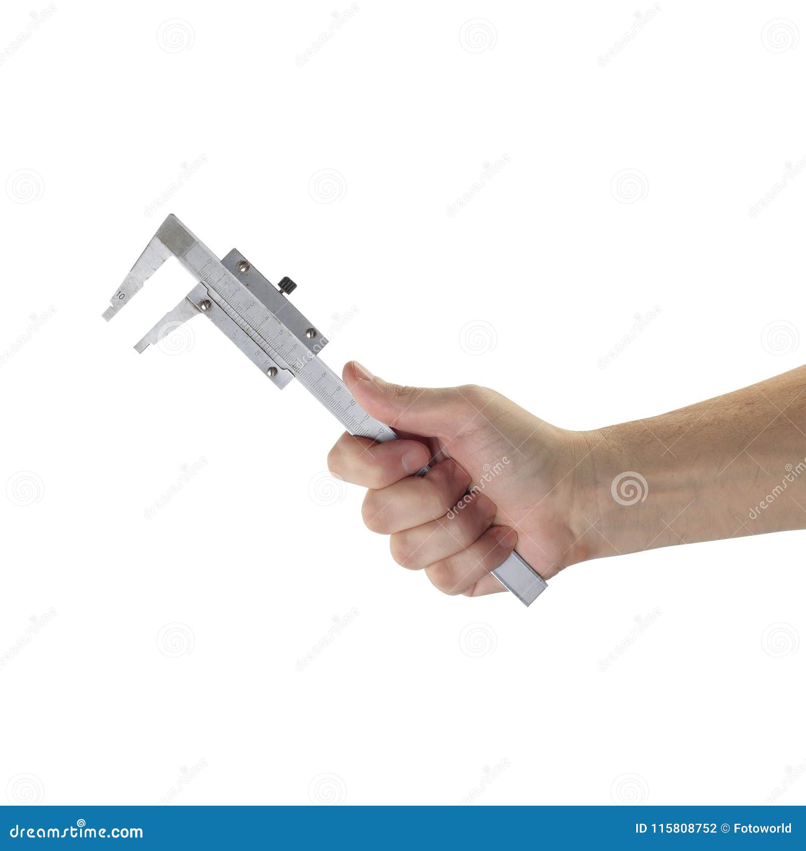 Objects Tool Hands Action - Vernier Caliper Measuring Gauge. Iso Stock ...