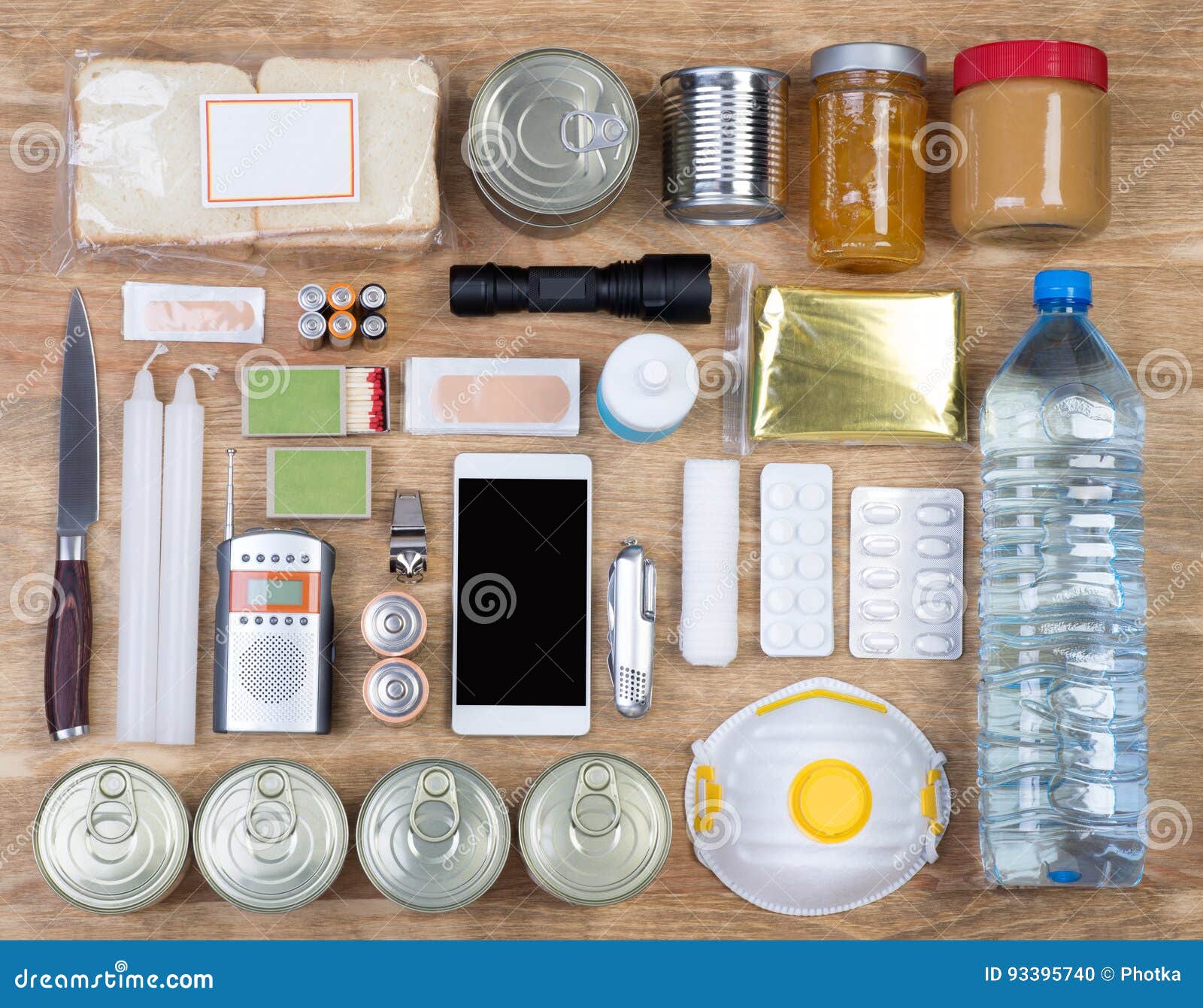 Objects Useful in Emergency Situations Such As Natural Disasters Stock ...