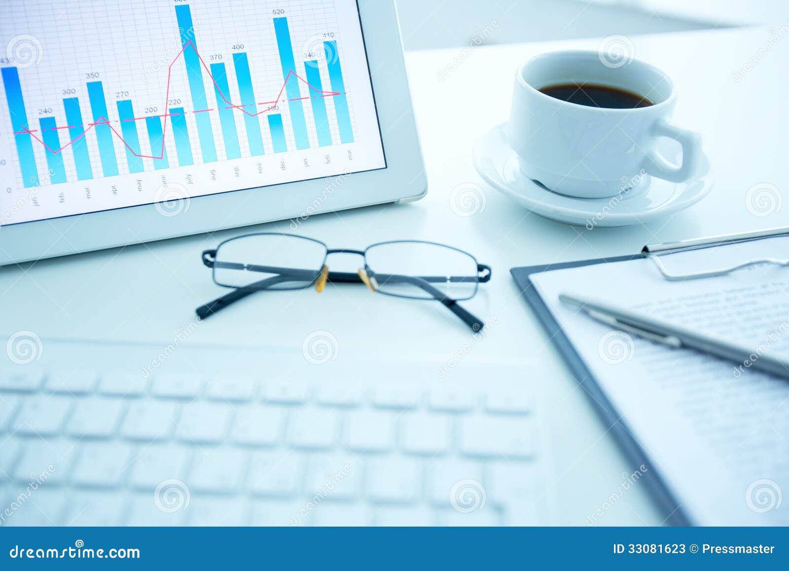 Objects on workplace stock image. Image of object, contemporary - 33081623