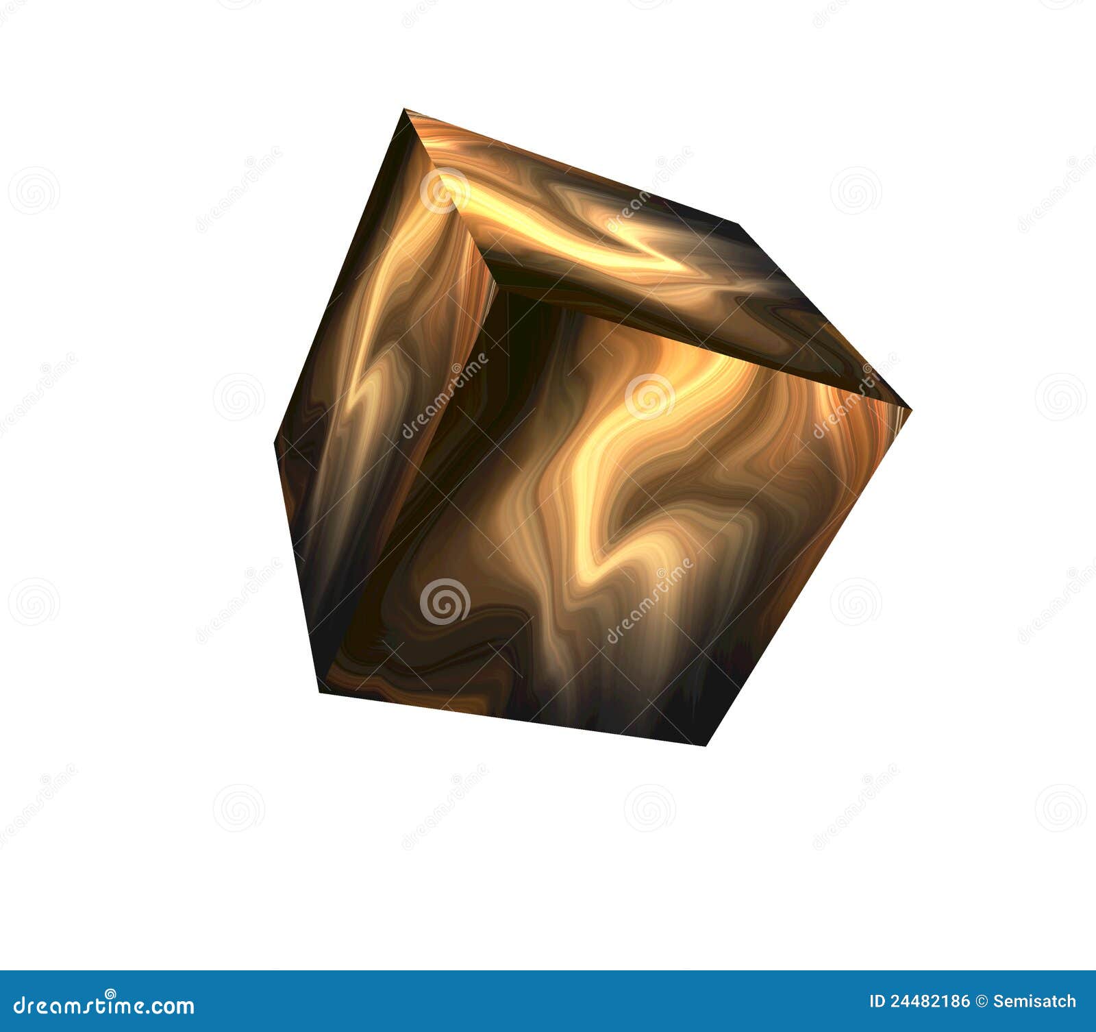 Objeto abstracto del cubo stock de ilustración. Ilustración de icono ...