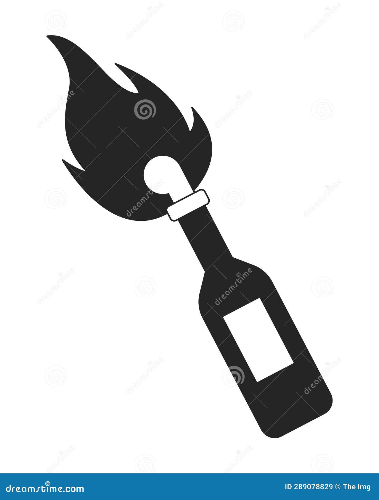 Objeto Vectorial Aislado Monocromo De Cocción Molotov Ilustración del ... Objeto Vectorial Aislado Monocromo De Cocción Molotov Ilustración del ...