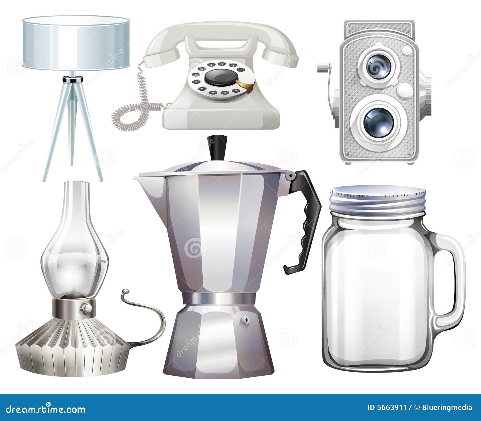 Objetos Del Hogar Ilustración del Vector - Imagen: 56639117