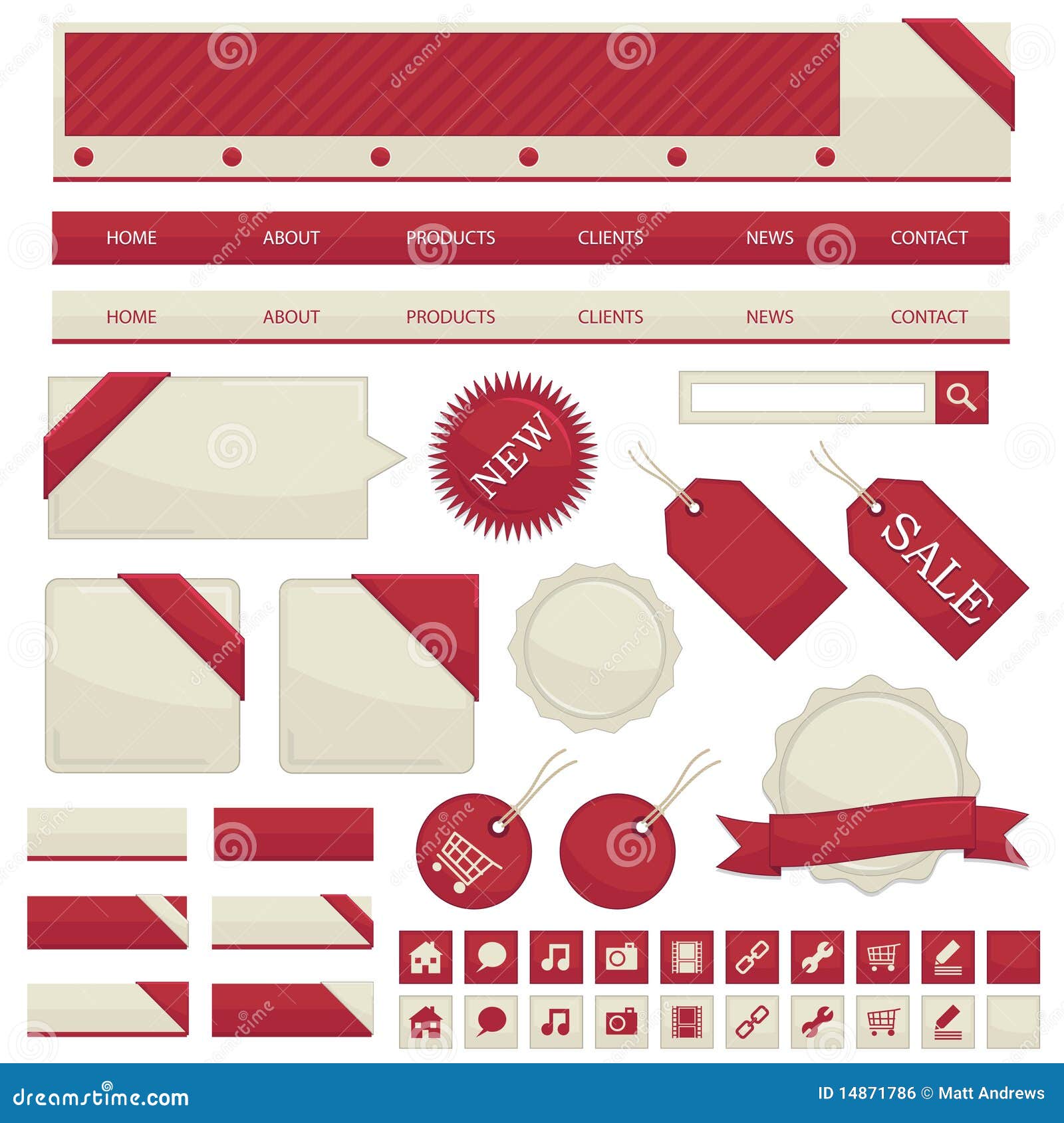 Objetos del Web ilustración del vector. Ilustración de gris - 14871786