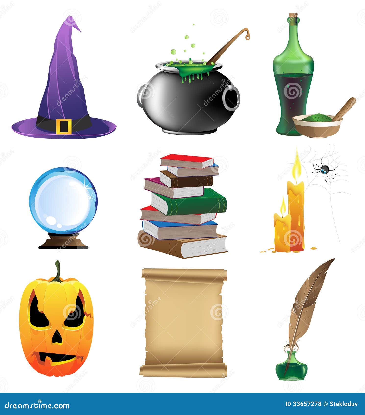 Objetos mágicos ilustración del vector. Ilustración de viejo - 33657278