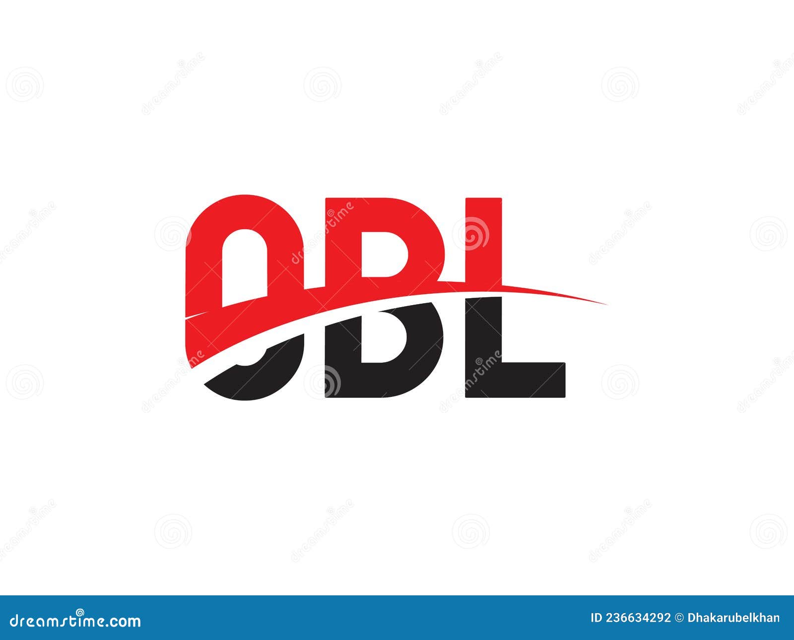 OBL Letter Initial Logo Design Vector Illustration Stock Vector ...