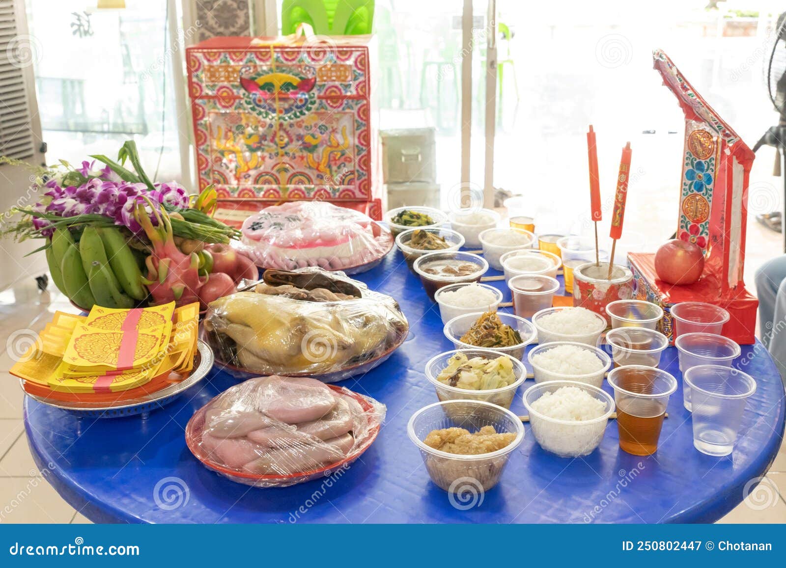 Offerings Chinese stock image. Image of worship, ortune - 250802447