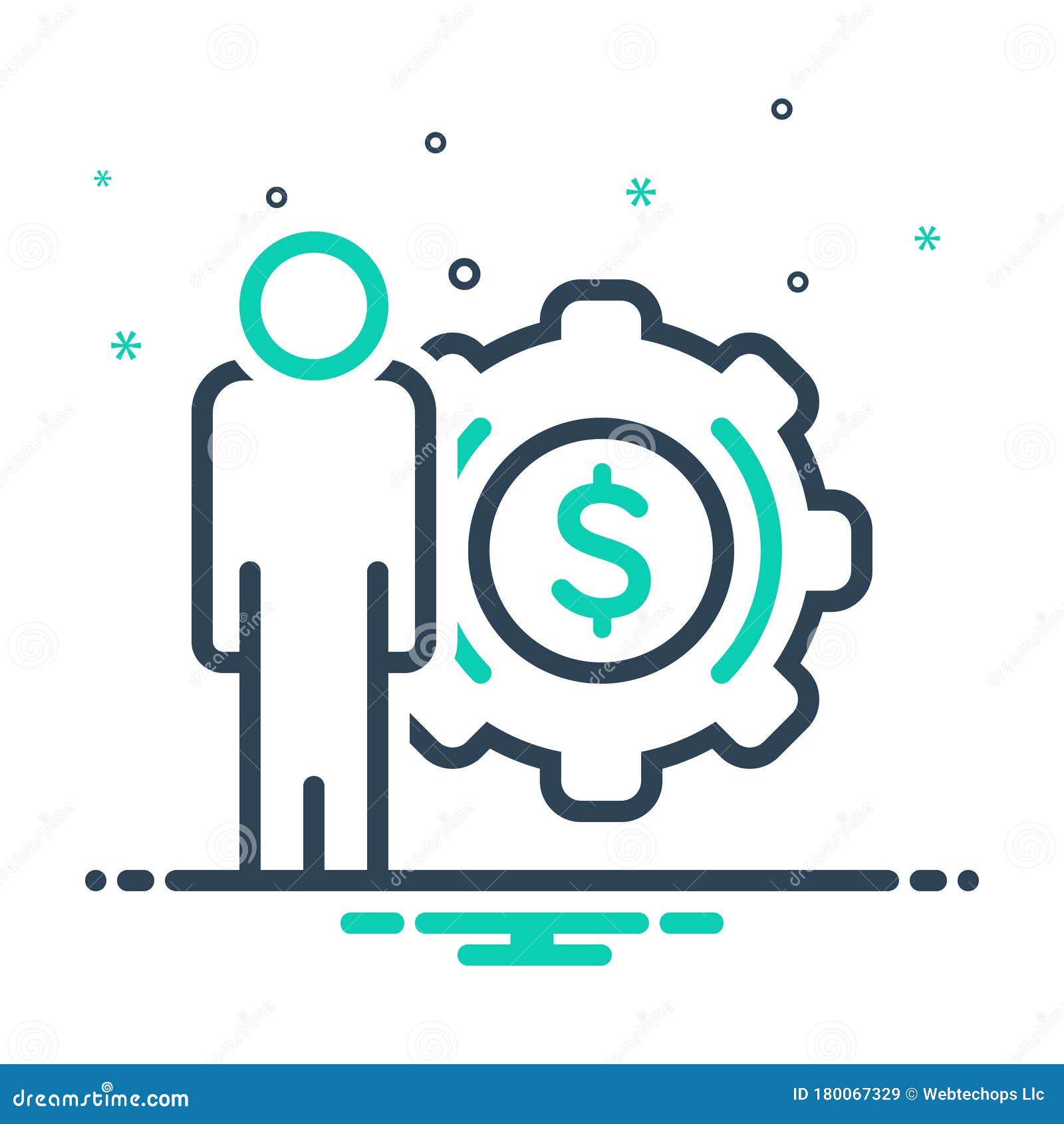 Mix Icon for Obligation, Devior and Arrearages Stock Vector ...