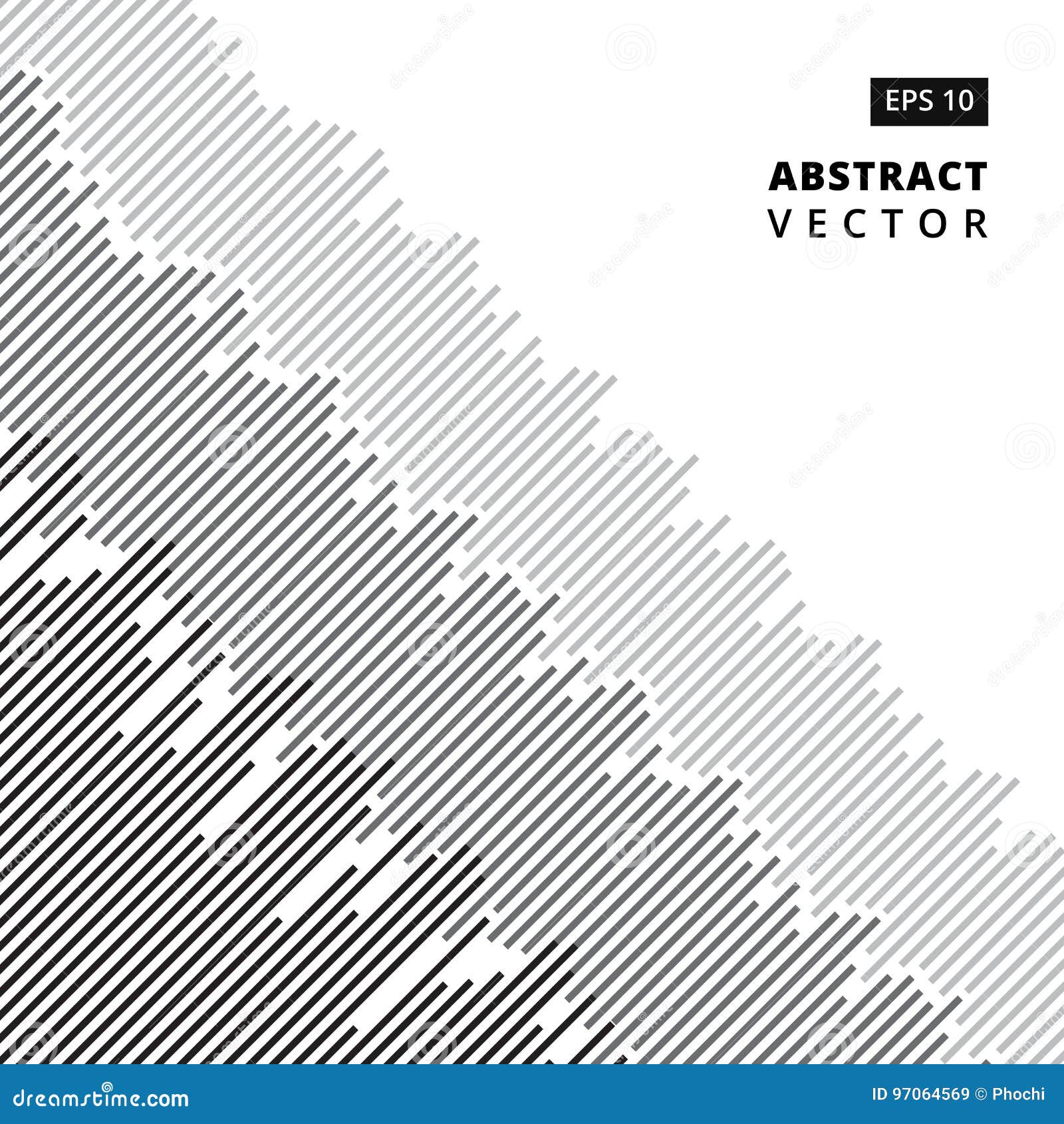 Oblique Lines Gray Black Random Tinted Lines Seamless Pattern Stock ...