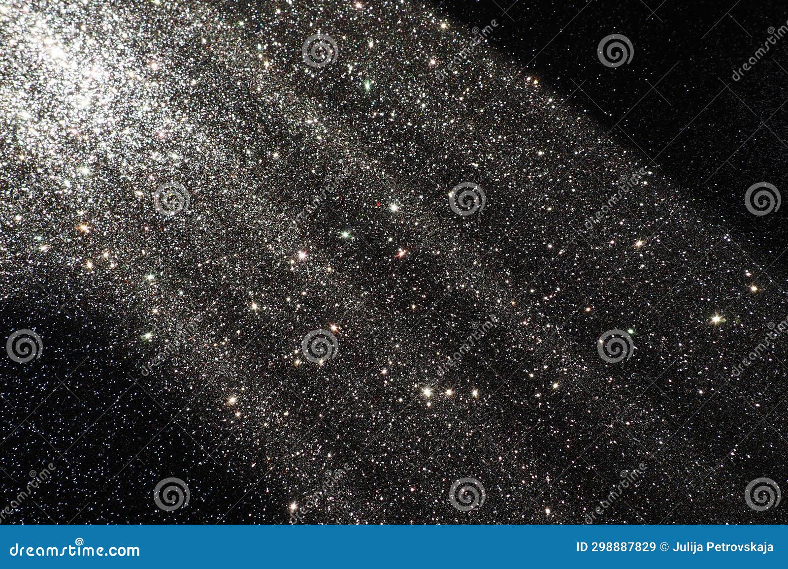 Oblique Rays of Light on a Black Surface. Bokeh, Dust Particles ...