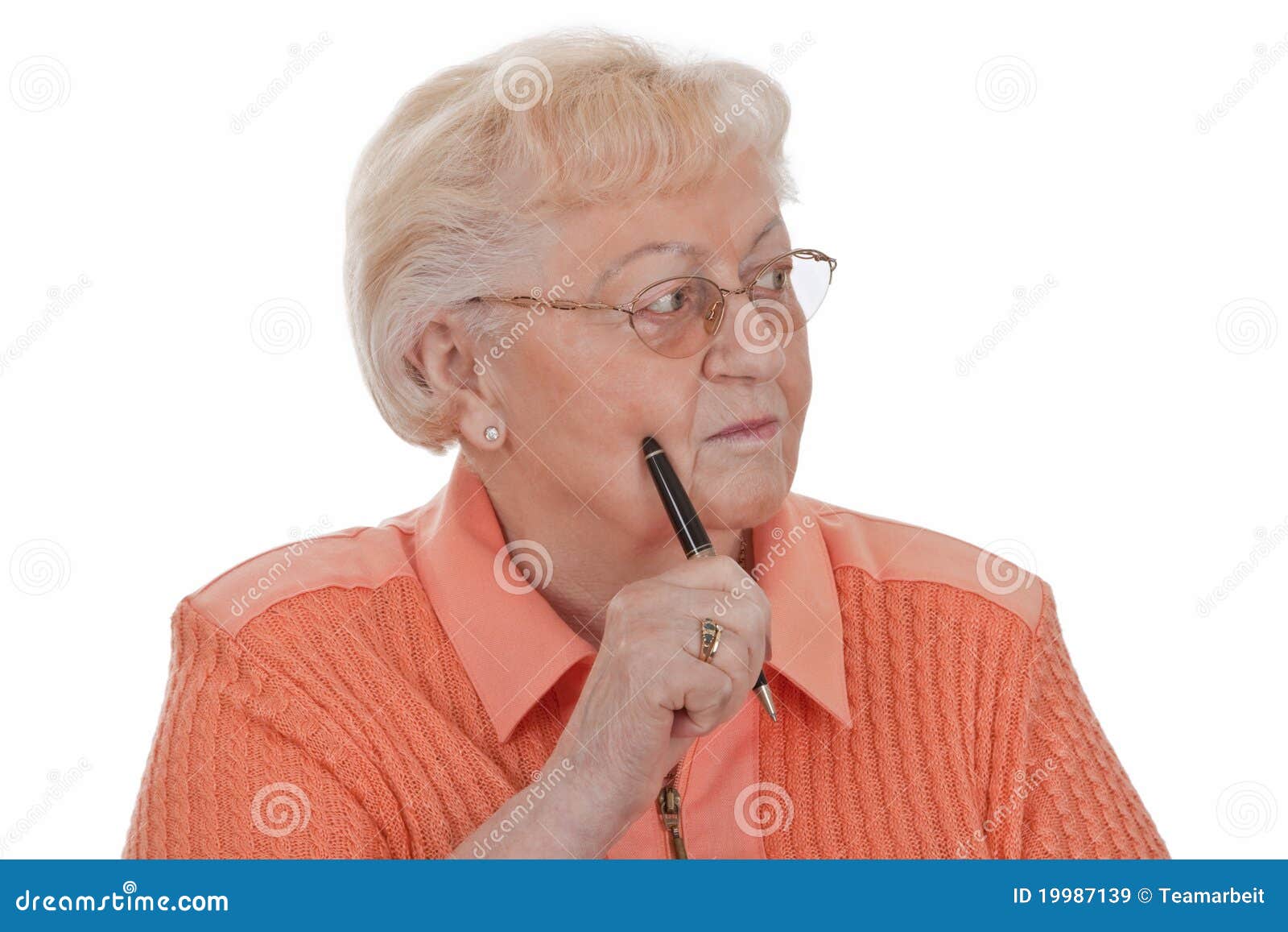 Oblivious stock image. Image of pensive, retiree, senior - 19987139