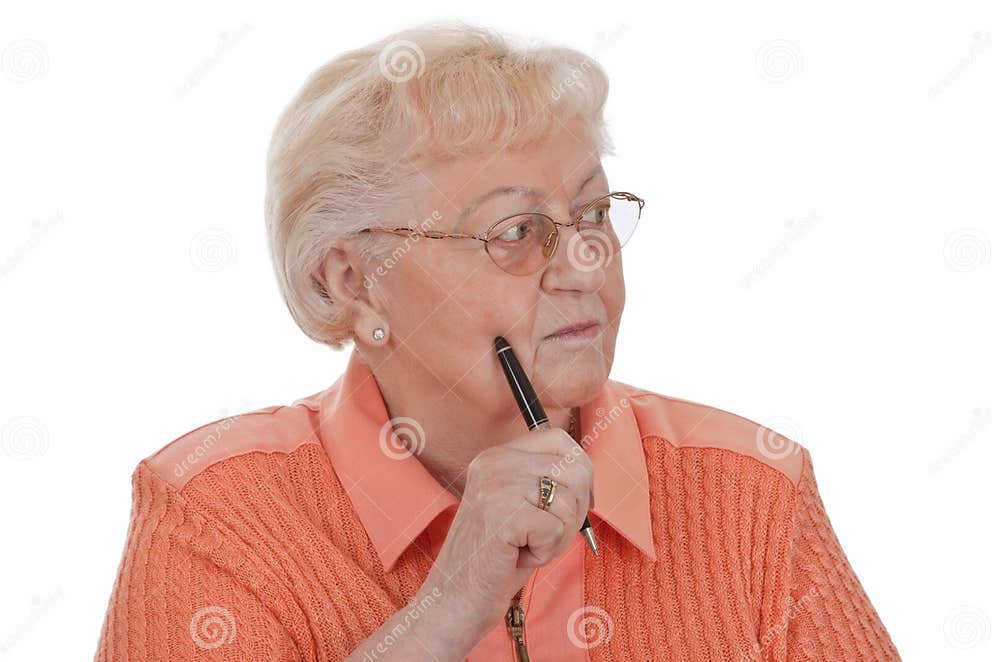 Oblivious stock image. Image of pensive, retiree, senior - 19987139