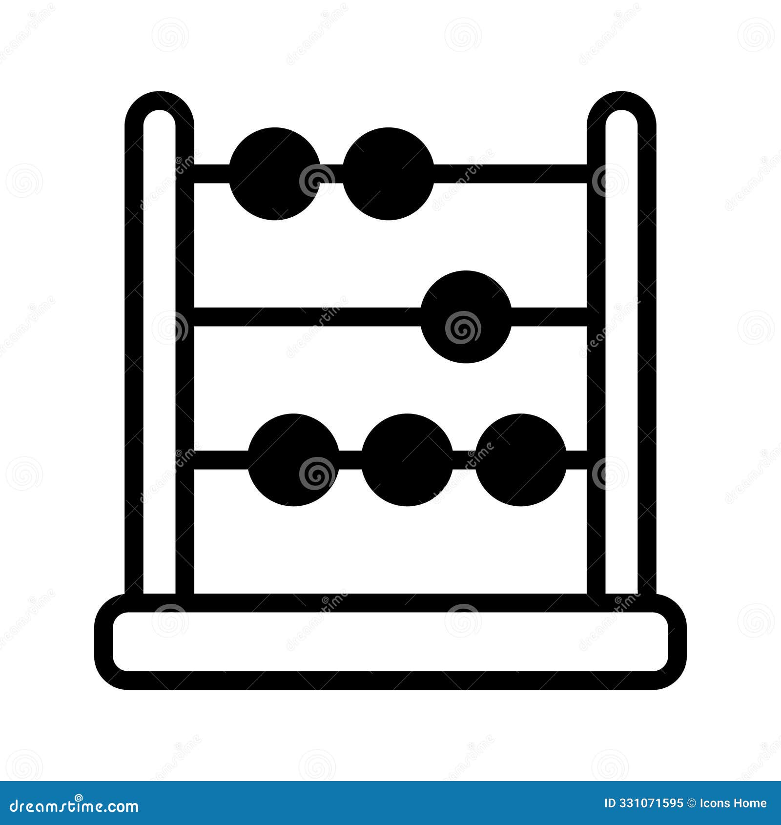Abacus stock illustration. Illustration of quantity - 331071595