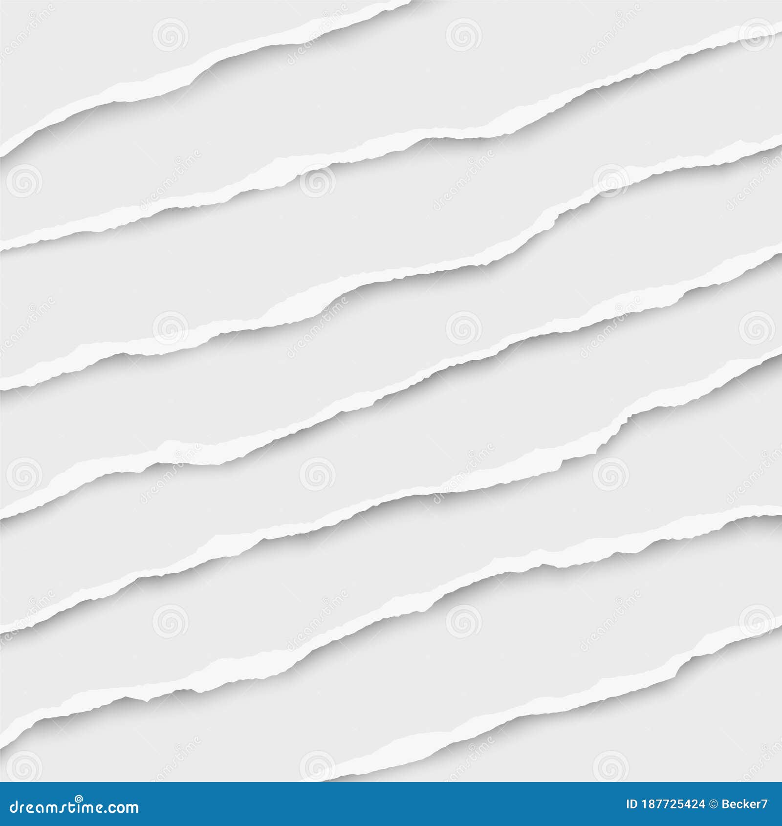 Oblong Layers Of Torn White Paper Wisps Placed One Under Another ...