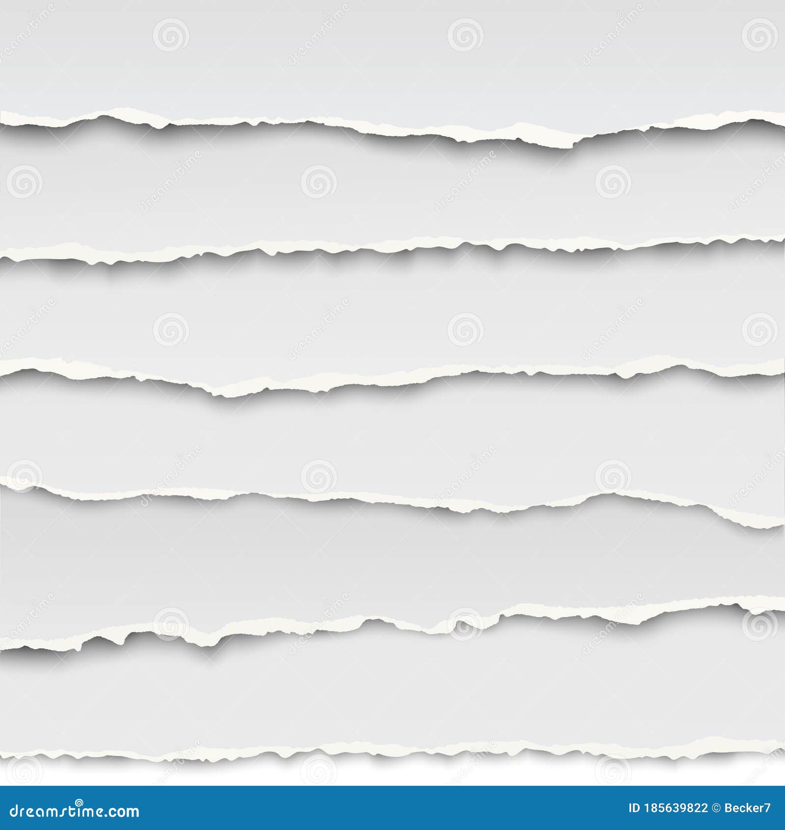 Oblong Layers Of Torn White Paper Wisps Placed One Under Another ...