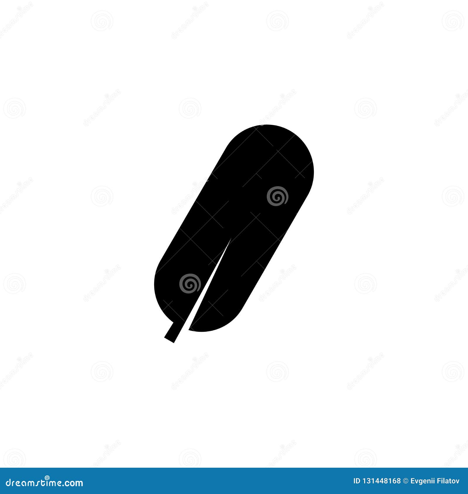 Oblong Maple Leaf Flat Icon Stock Vector - Illustration of herb, oblong ...