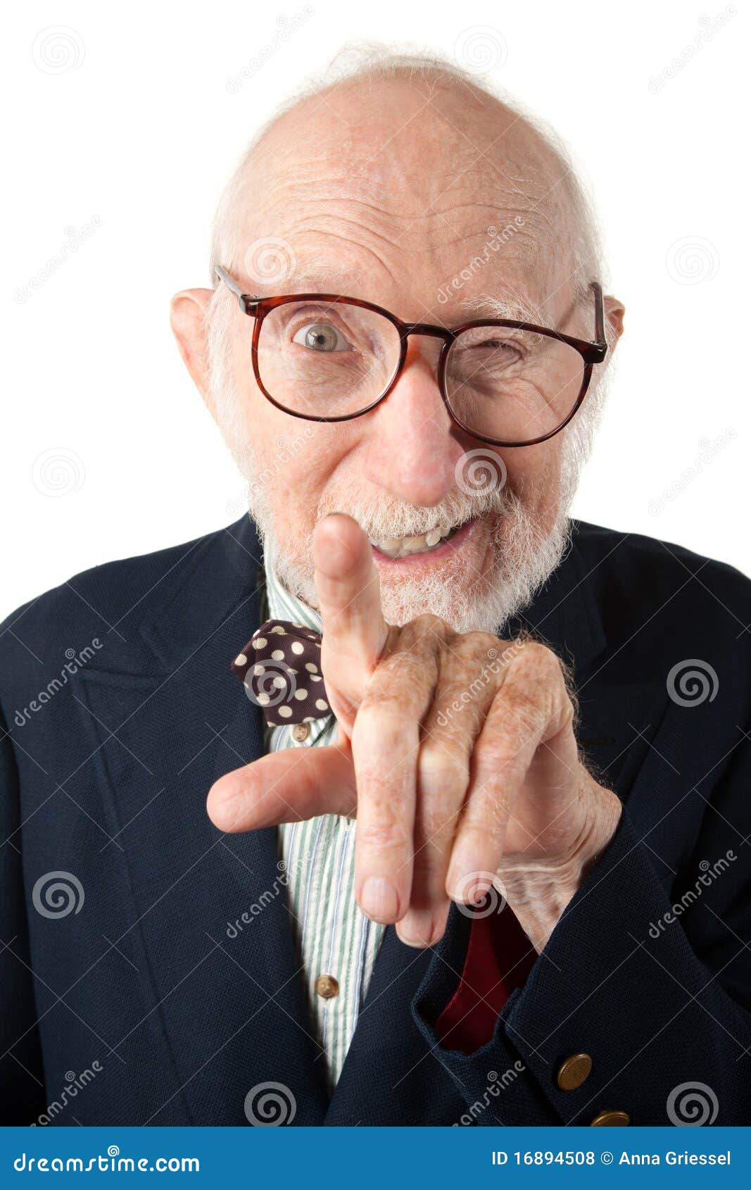 Obnoxious Senior Man stock photo. Image of hand, beard - 16894508