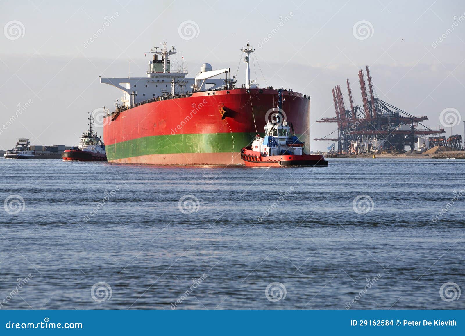 OBO Carrier Towed by Two Tugboats Stock Photo - Image of river, arrival ...